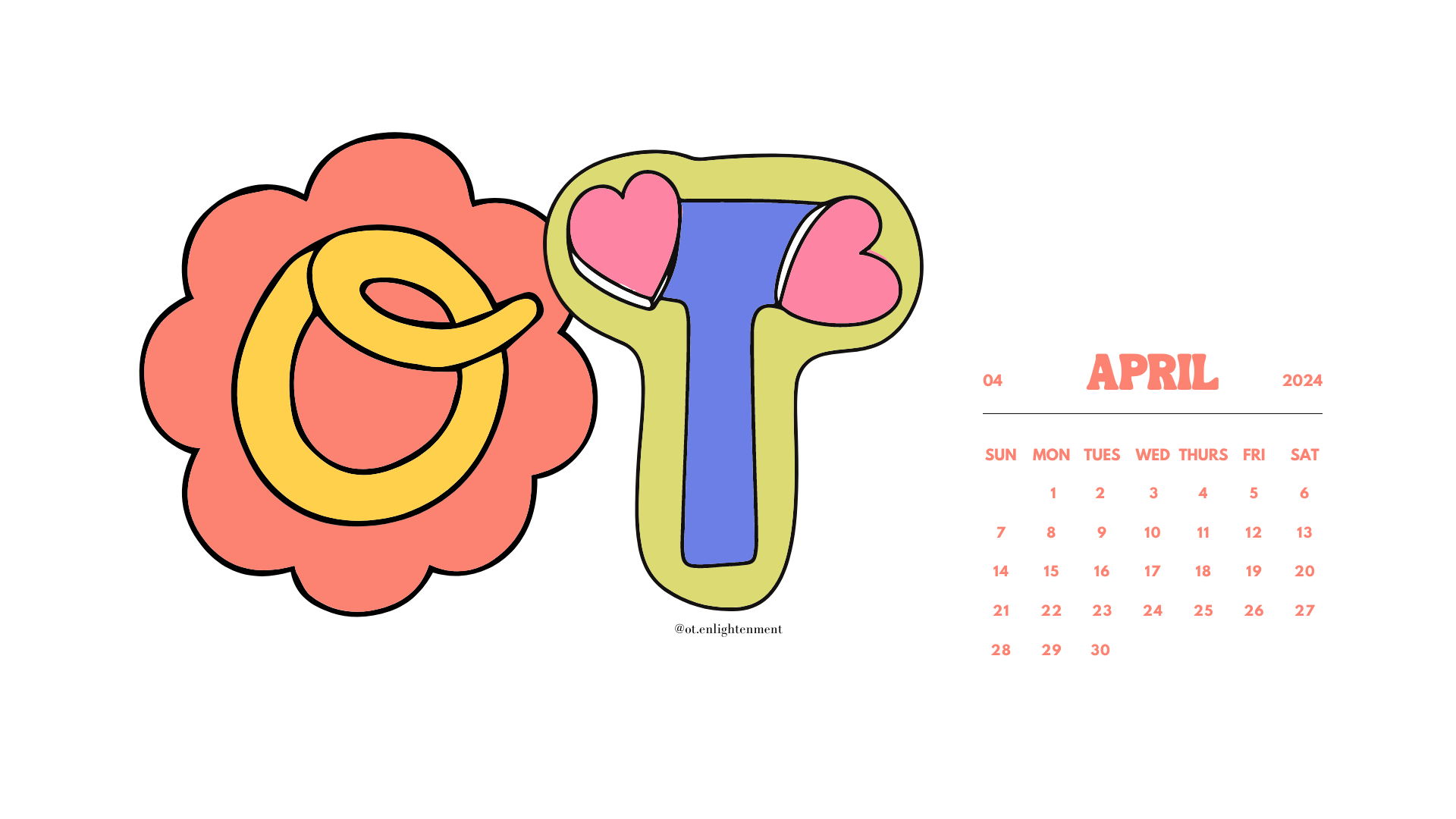 FREE APRIL OT MONTH WALLPAPERS – OT.Enlightenment