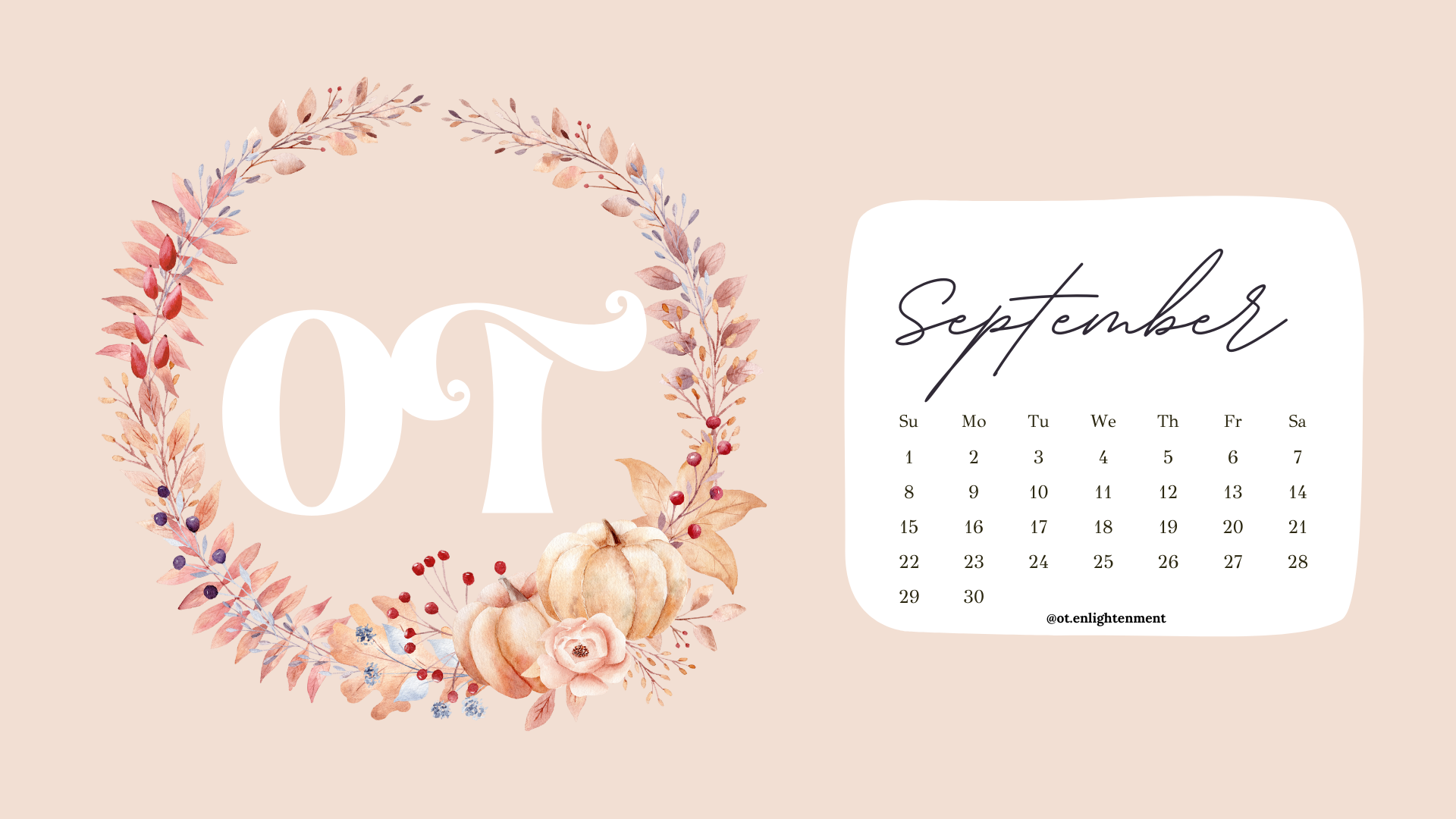 FREE SEPTEMBER OT WALLPAPERS – OT.Enlightenment